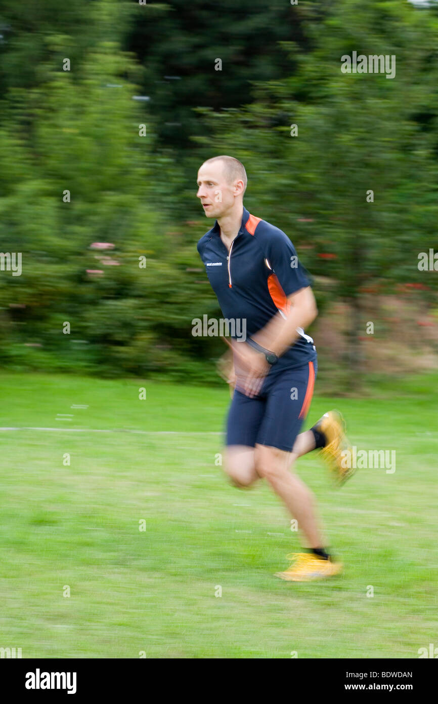 Light skinned male runner running hi-res stock photography and images ...