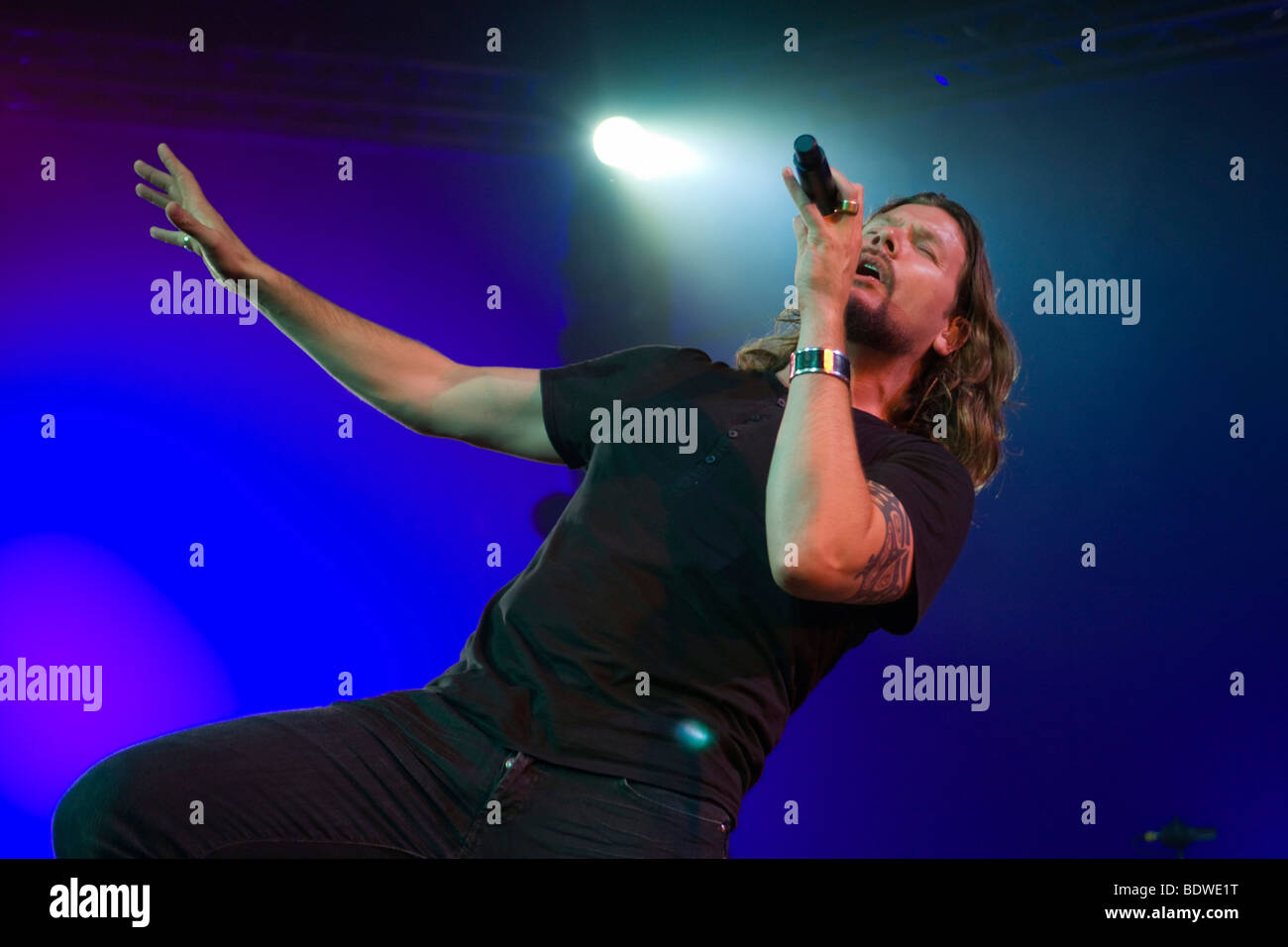 Rea Garvey, singer and frontman of the German pop and rock band Reamonn ...