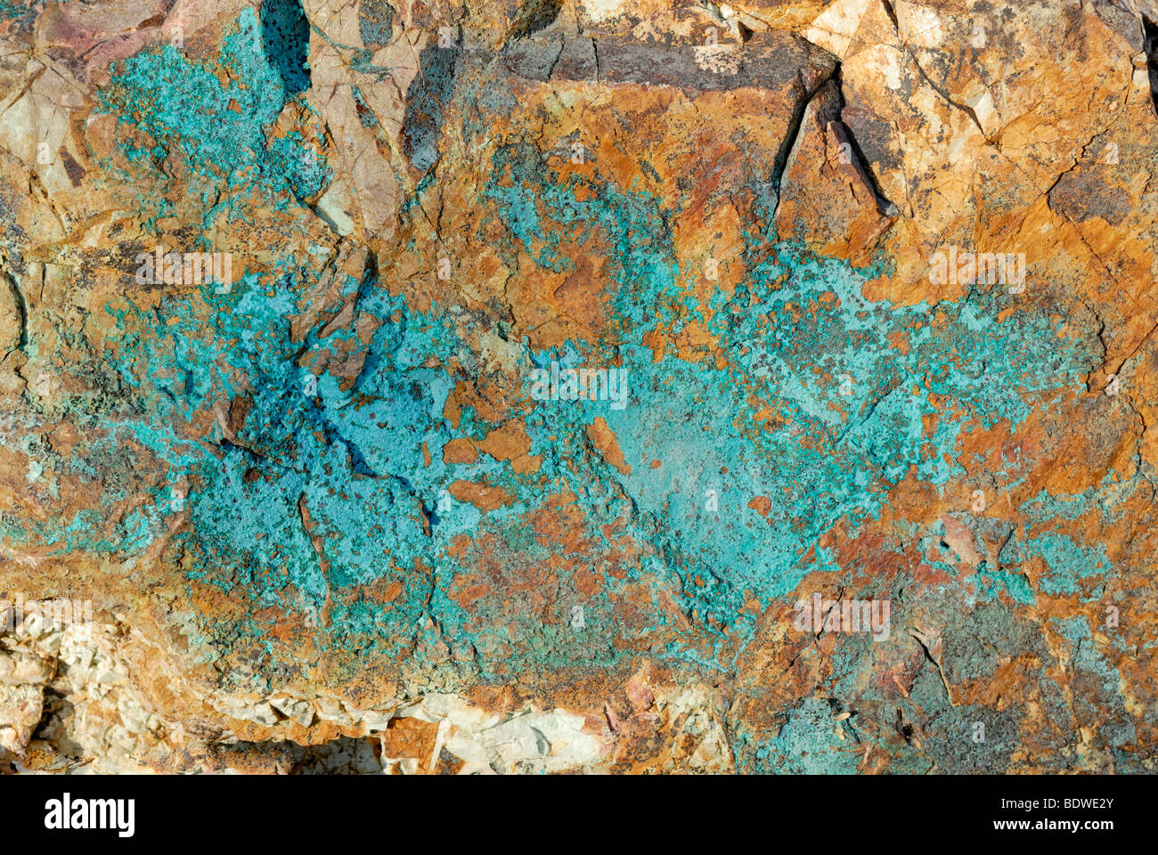 Copper-bearing rocks, Sonoran Desert, Arizona, USA Stock Photo - Alamy