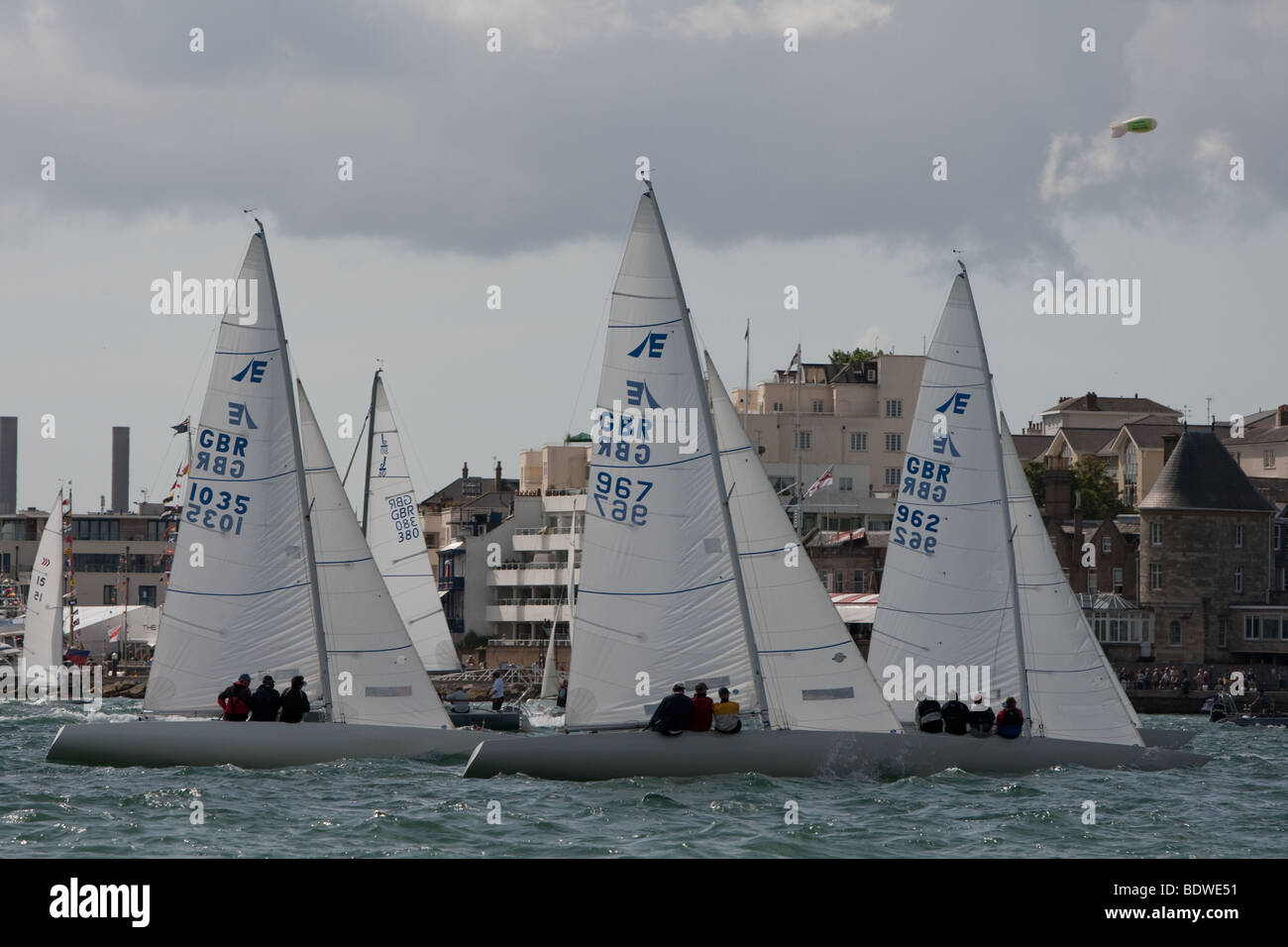 Cowes Week Sailing Stock Photo - Alamy