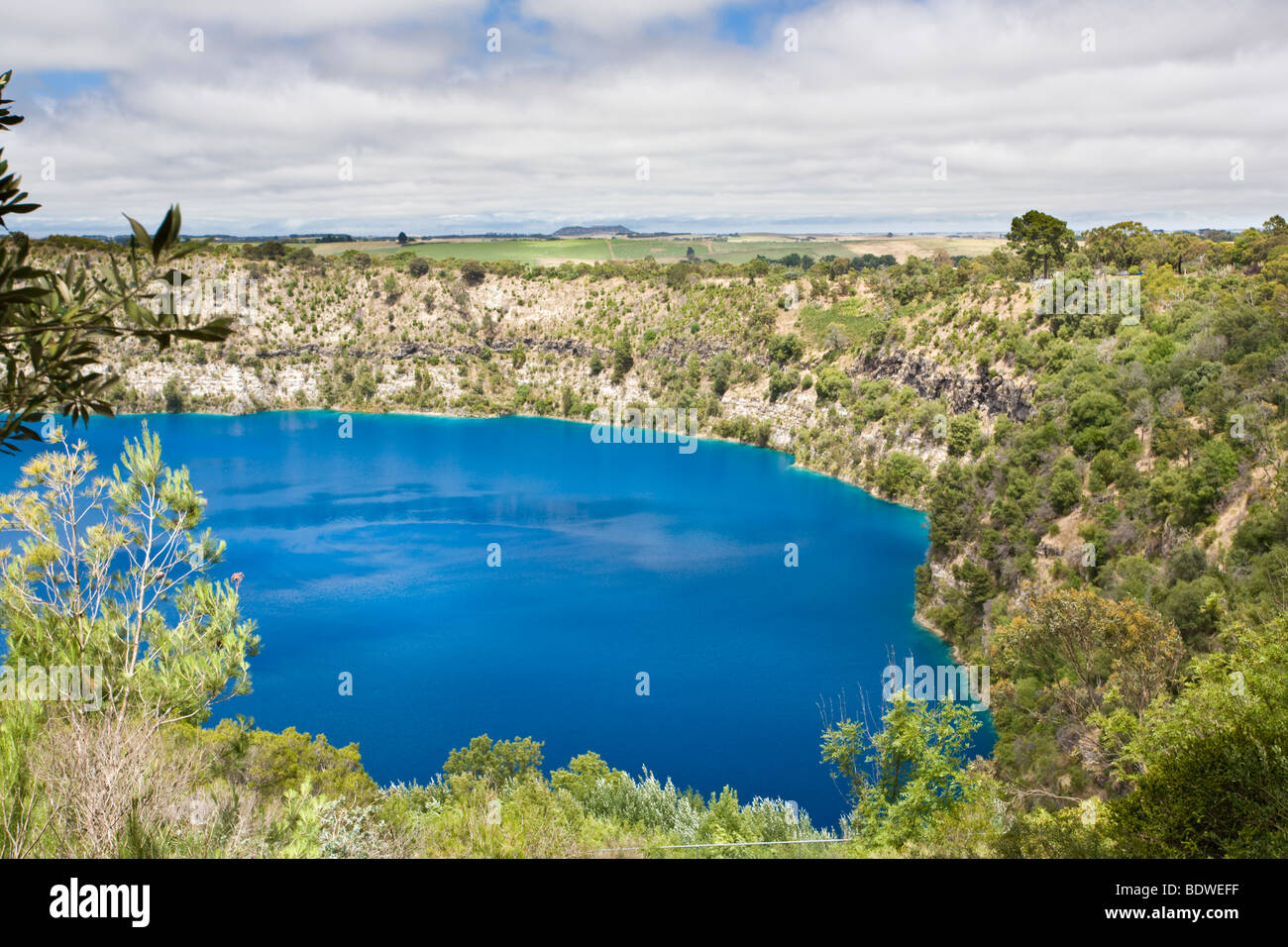 Blue Lake, Mt Gambier, South Australia Stock Photo - Alamy