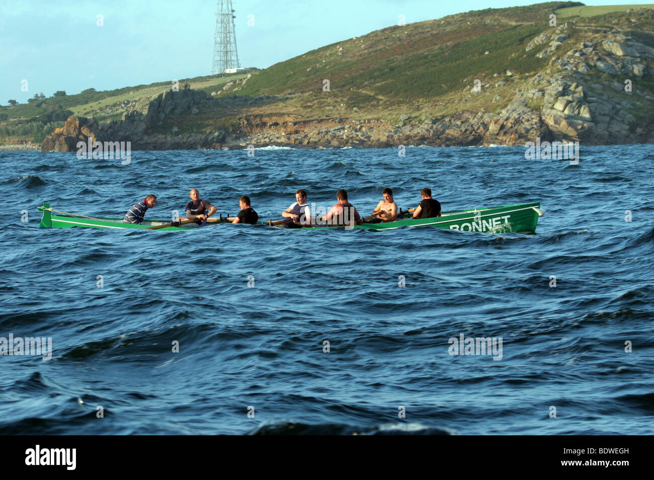 gig racing on the isles of scilly Stock Photo - Alamy