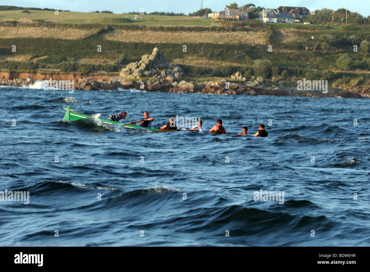 gig racing on the isles of scilly Stock Photo - Alamy