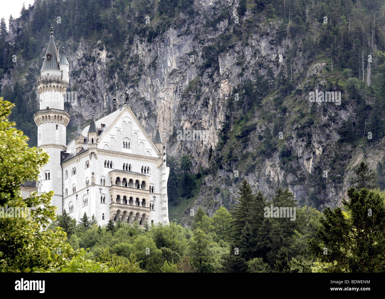 Schloss Neuschwanstein castle in Fuessen, Bavaria, Germany, Europe ...