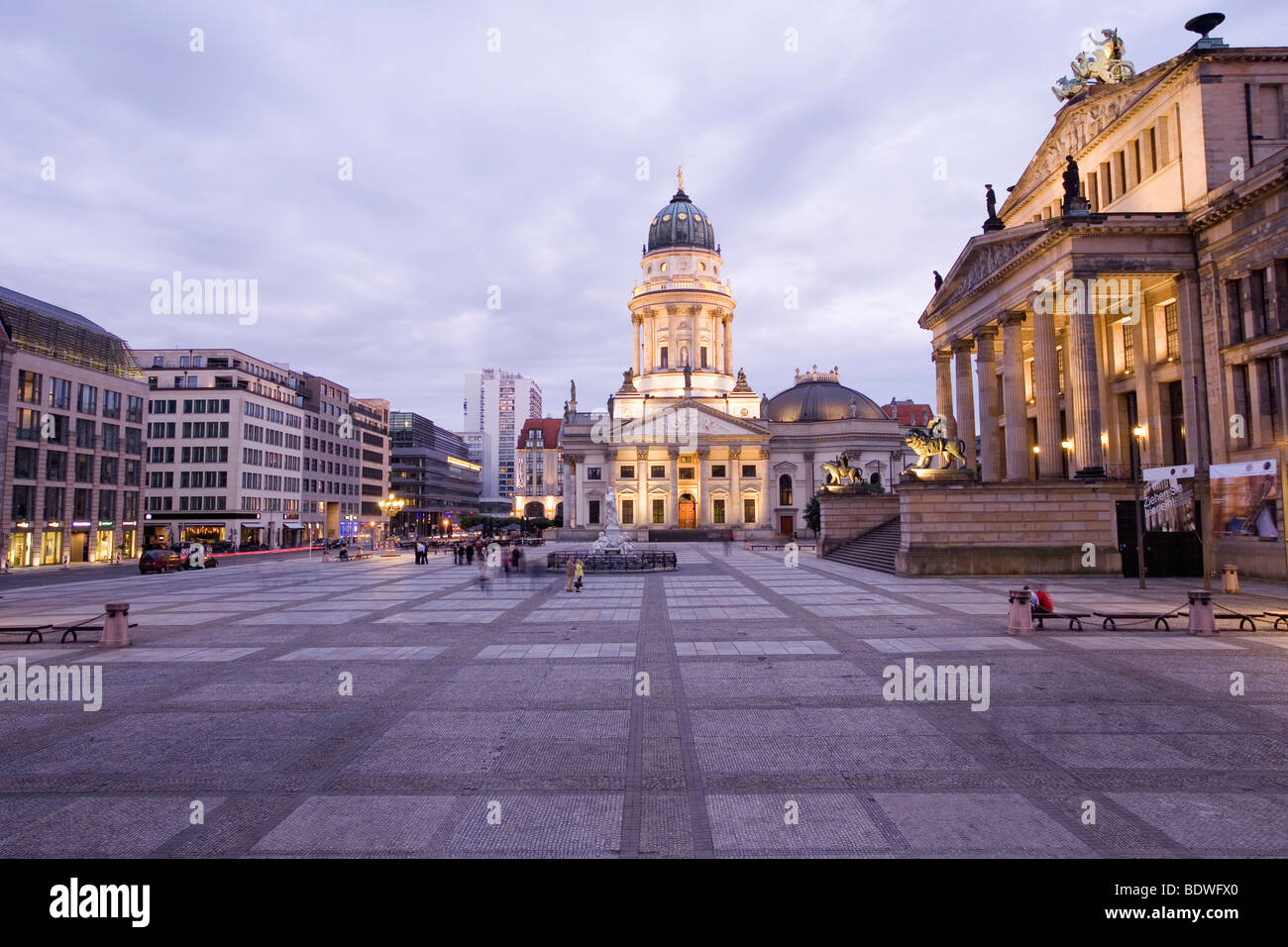 Gendarmenmarkt square, German Cathedral, Berlin, Germany, Europe Stock ...