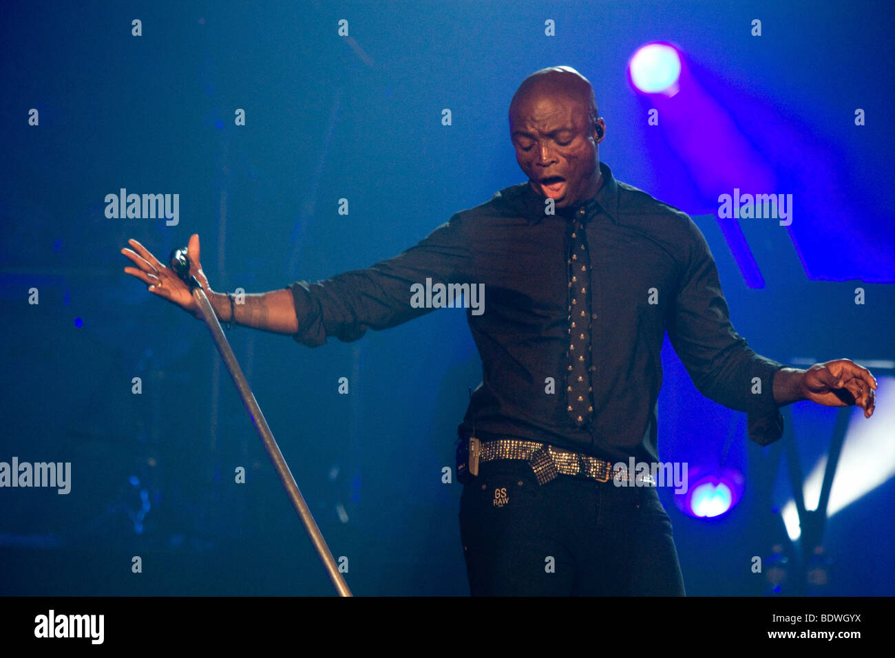 Seal, British soul and pop singer, live at the Blue Balls Festival in ...