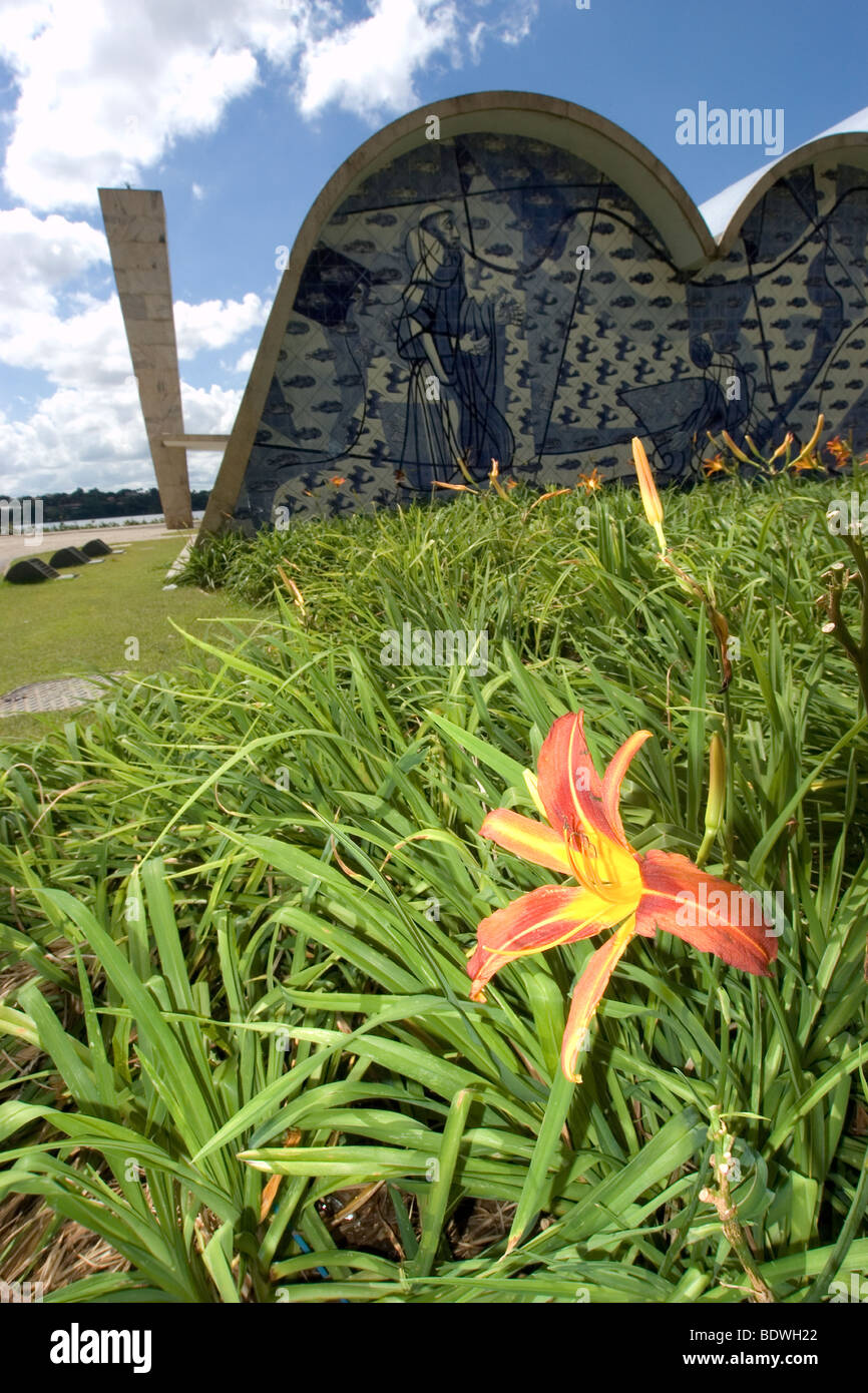 Pampulha Church at the Pampulha Lake, a landmark of Belo Horizonte ...