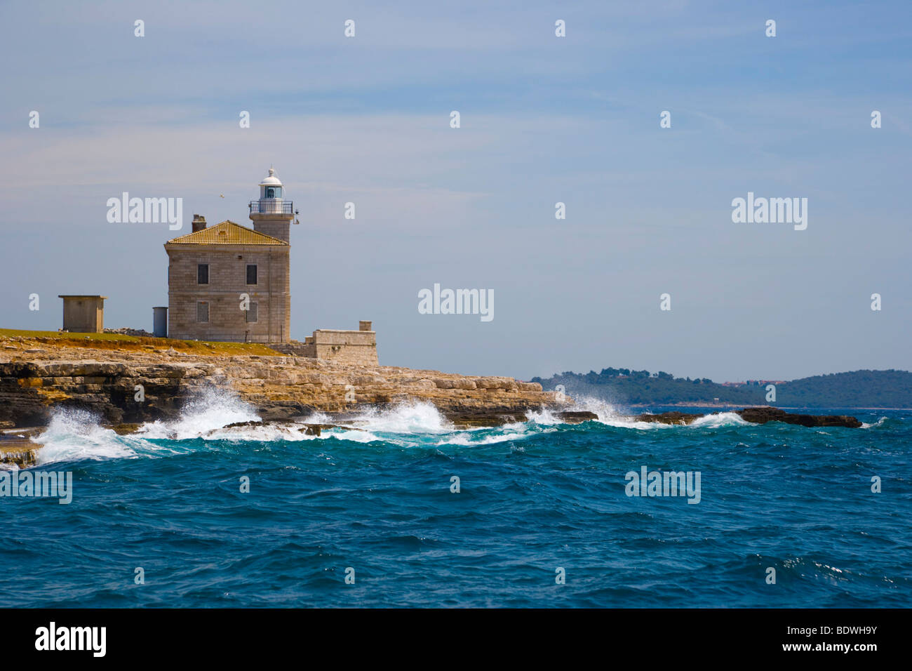 Lighthouse at Veli Brijun, Great Brioni, Brijuni Islands, Istria ...