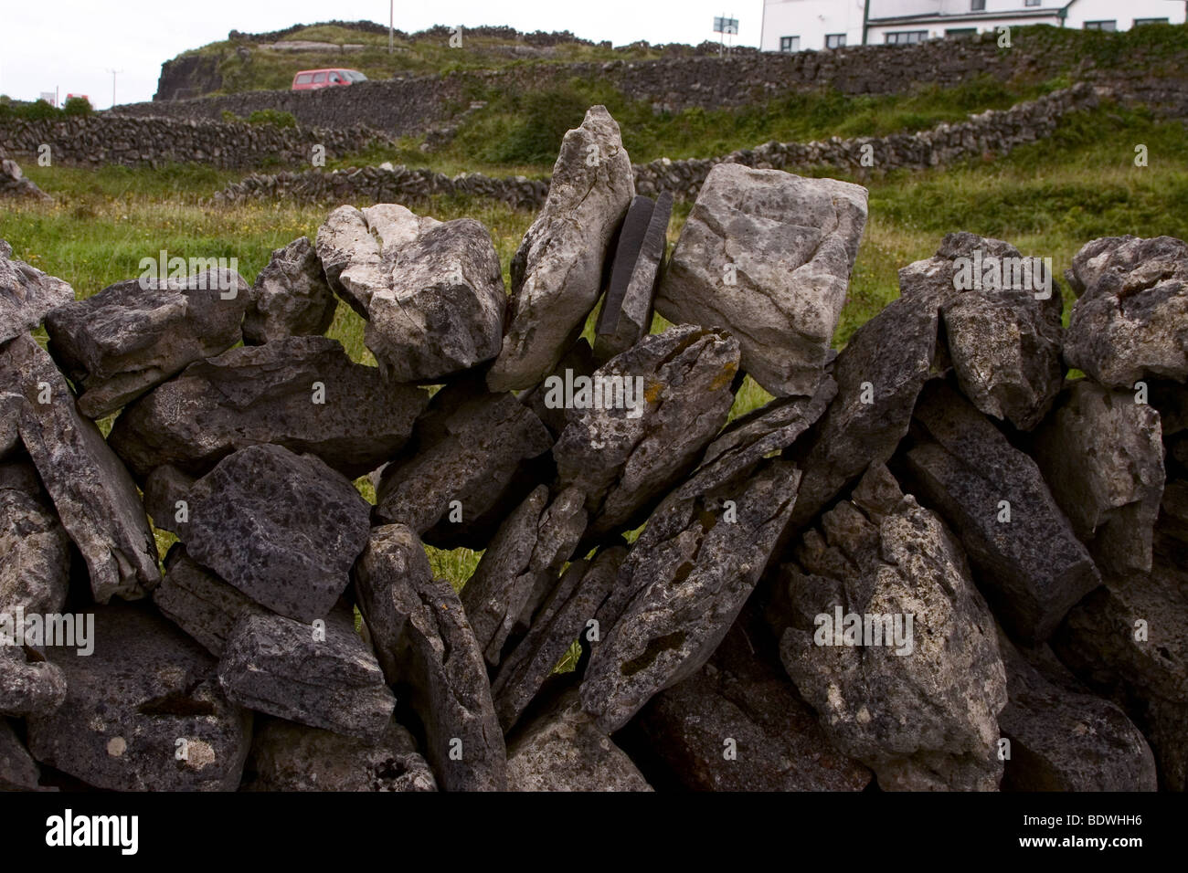 Traditional Stone Wall, Inis Mor (Inismore) Island, Aran Islands, Co ...