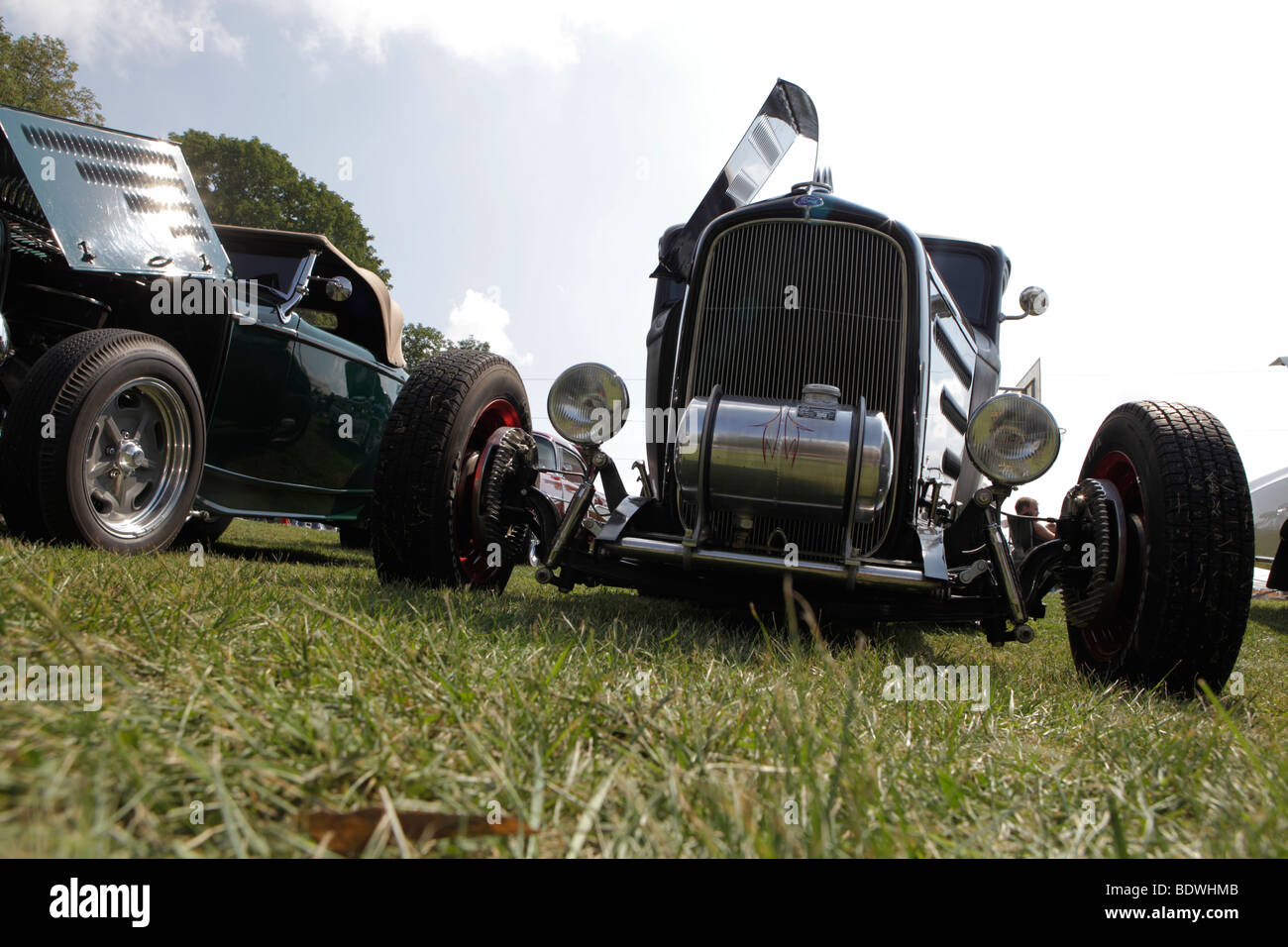 1930s ford coupe. low angle. Smithville, Indiana car show Stock Photo ...