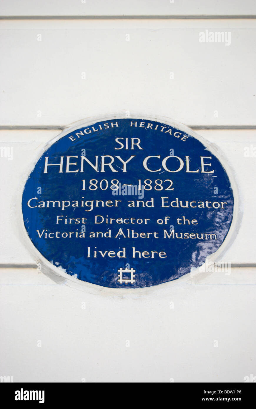 Blue Plaque Henry Cole High Resolution Stock Photography and Images - Alamy