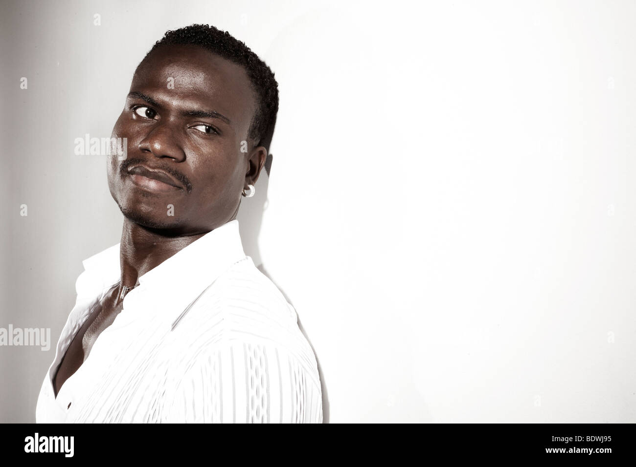 Dark-skinned man, portrait Stock Photo - Alamy