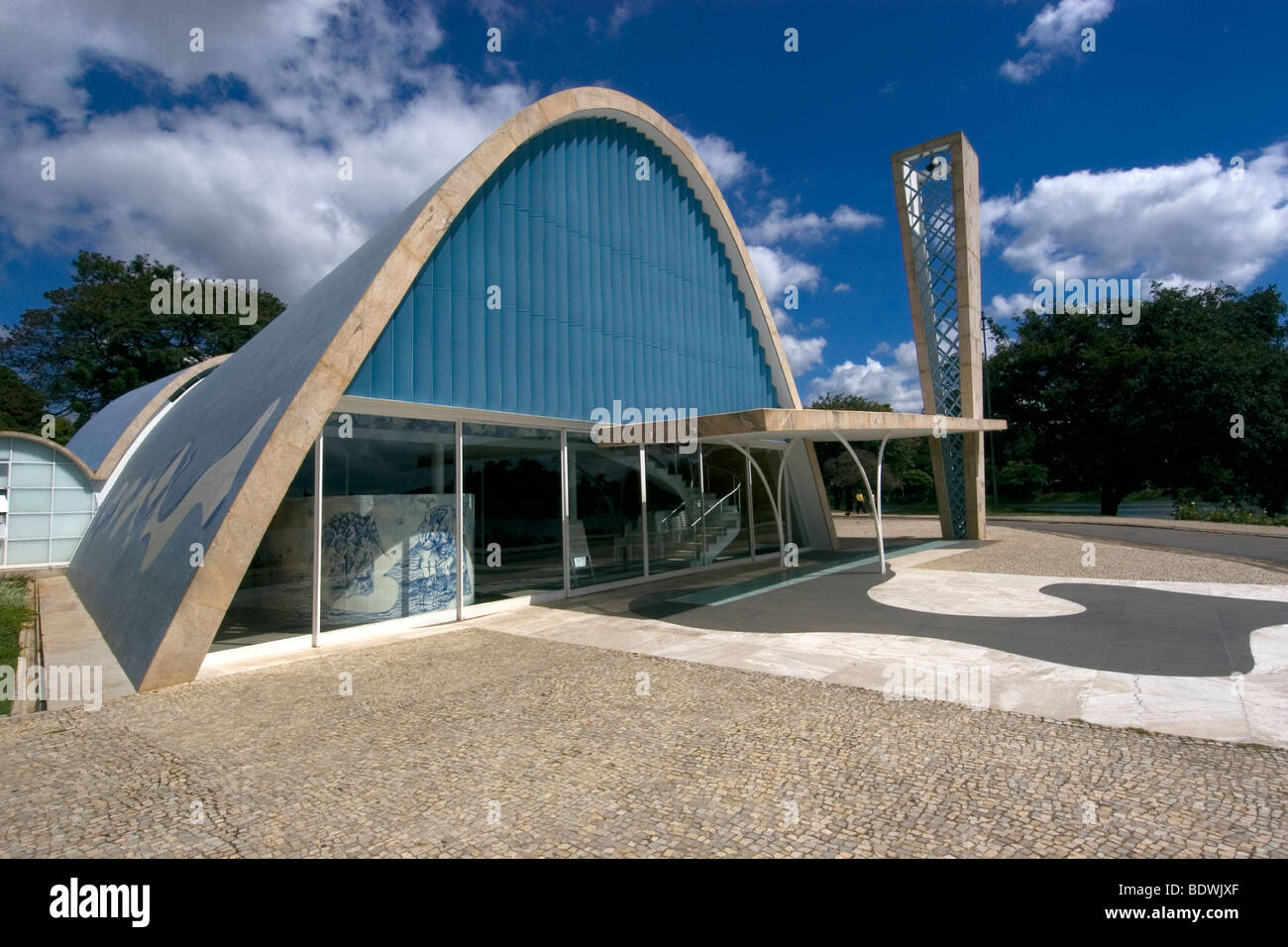 Pampulha Church at the Pampulha Lake, a landmark of Belo Horizonte ...