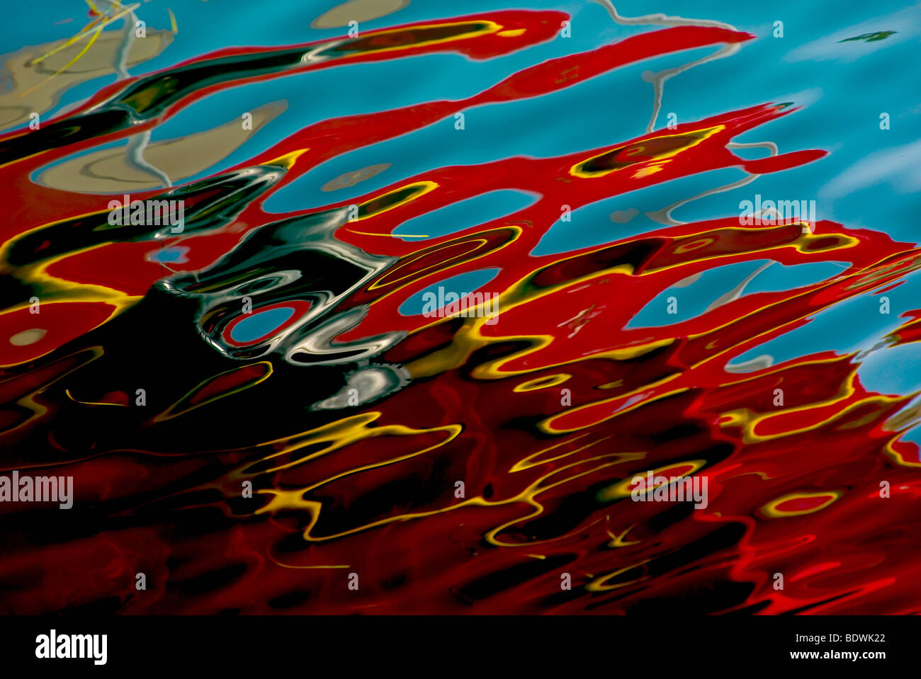 Red blue reflections hi-res stock photography and images - Alamy