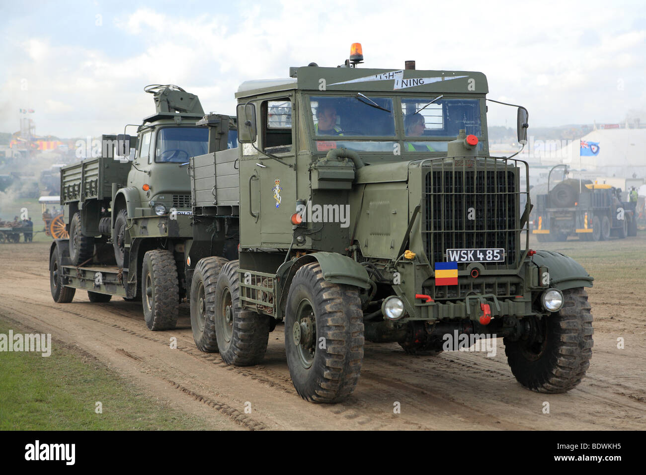 Old Army vehicles at the 2009 Great Dorset Steam Fair Stock Photo - Alamy