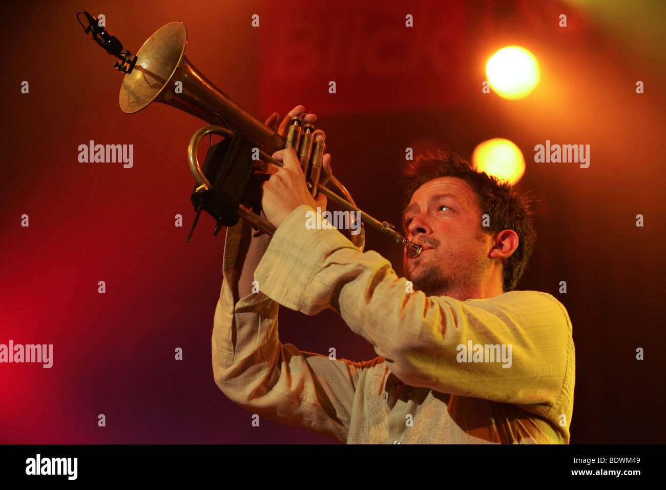 Till Broenner, German jazz trumpeter, singer and composer, performing ...