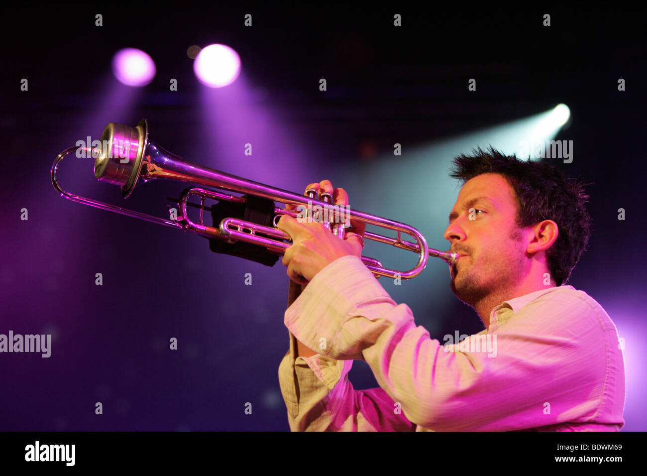 Till Broenner, German jazz trumpeter, singer and composer, performing ...