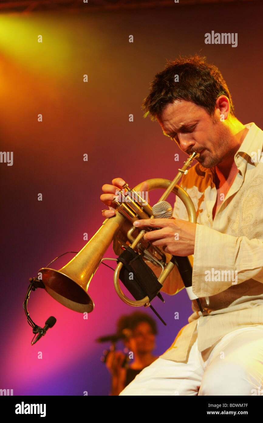 Till Broenner, German jazz trumpeter, singer and composer, performing ...