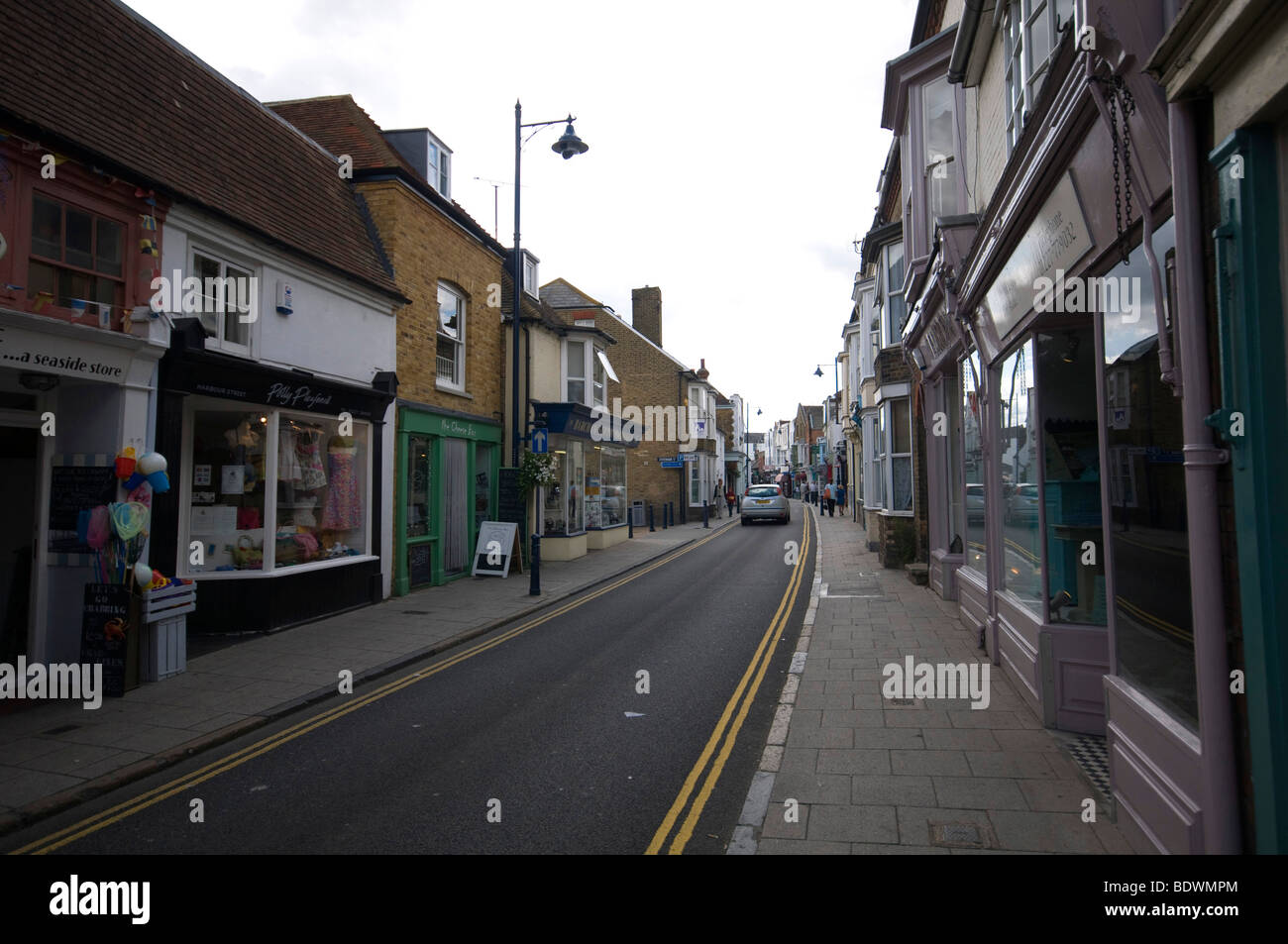 Harbour Street shops in Whitstable kent england uk Stock Photo - Alamy