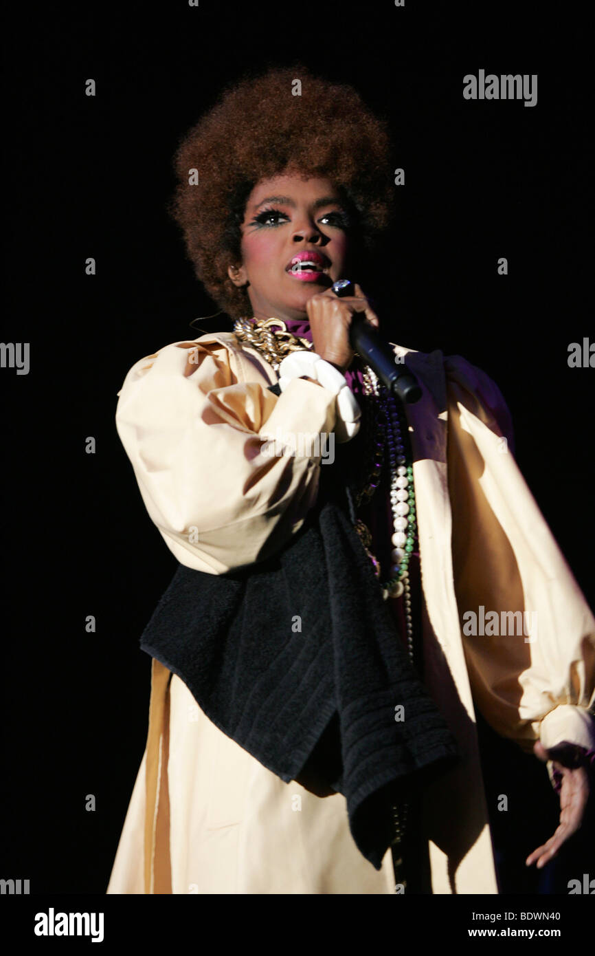 U.S. singer Lauryn Hill performing live at Live at Sunset in the ...