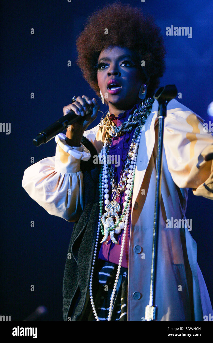 U.S. singer Lauryn Hill performing live at Live at Sunset in the ...