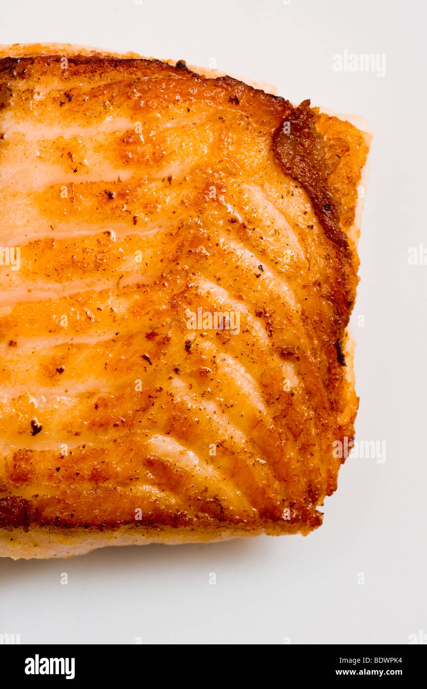 Cooked Salmon Fish Fillet Studio Shoot Stock Photo - Alamy