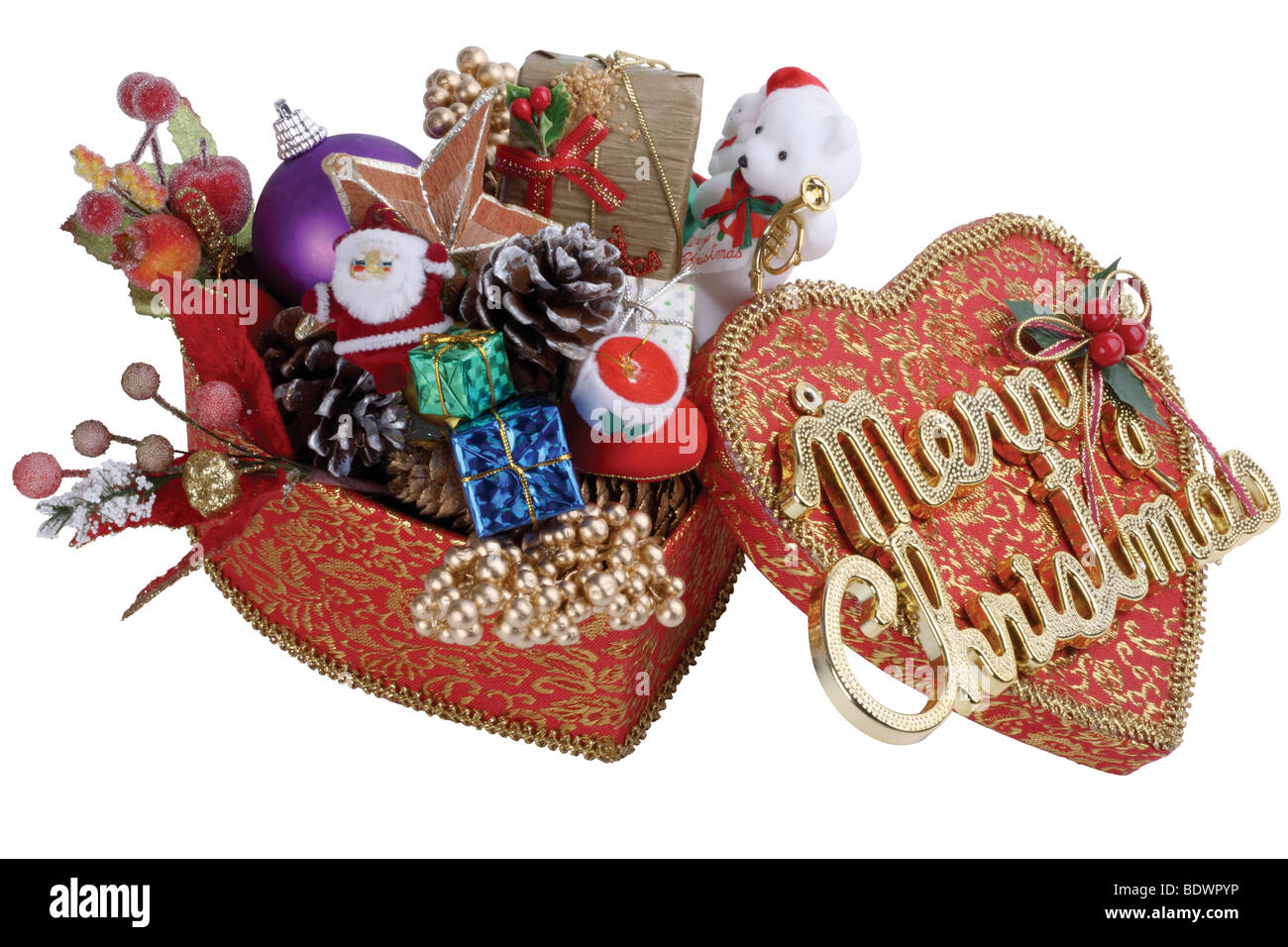 Christmas decoration boxes Cut Out Stock Images & Pictures - Alamy