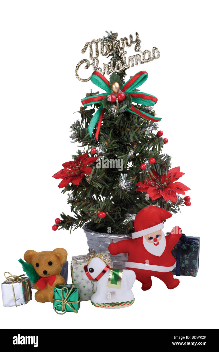 Santa claus decorating christmas tree Cut Out Stock Images & Pictures ...