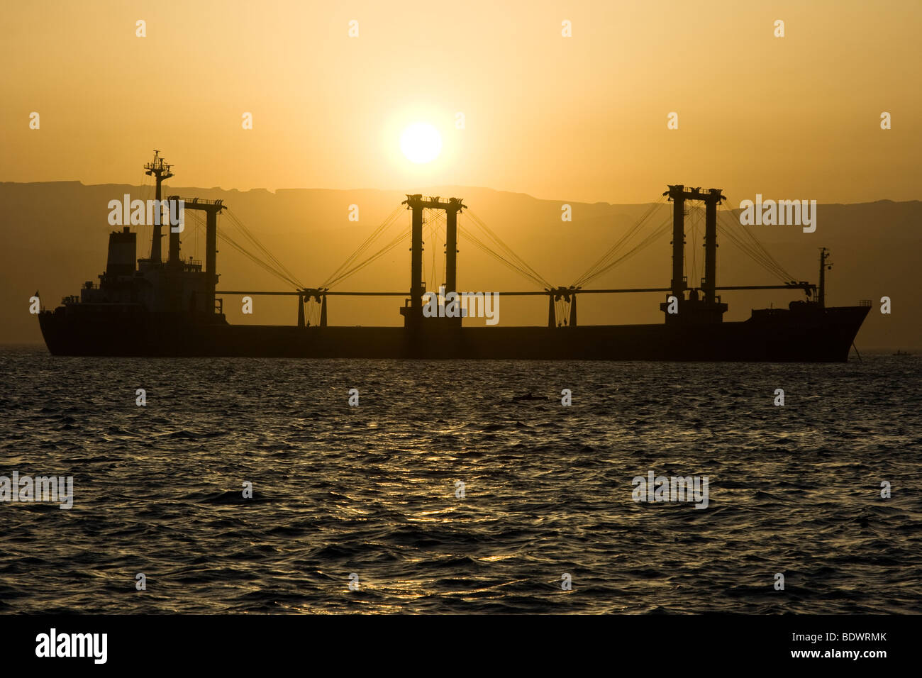 Cargo Ship in the Red Sea Stock Photo - Alamy