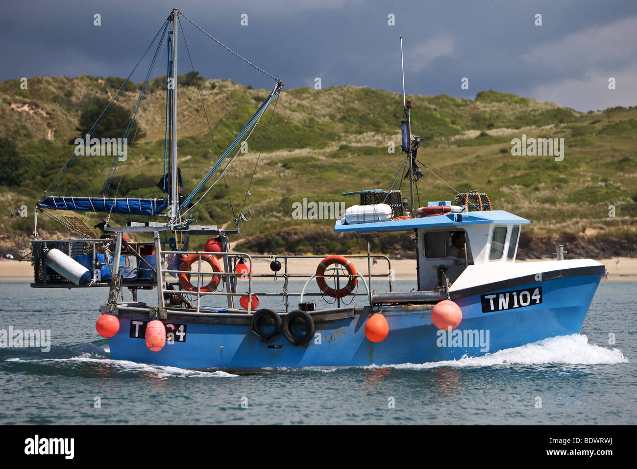 Padstow Fishing Boat Stock Photo - Alamy