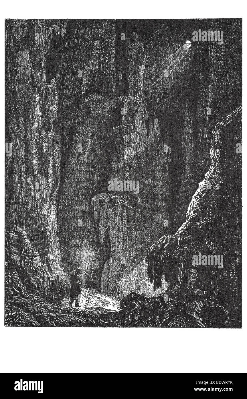 rock formation cave grotto des demoiselles in france Stock Photo - Alamy