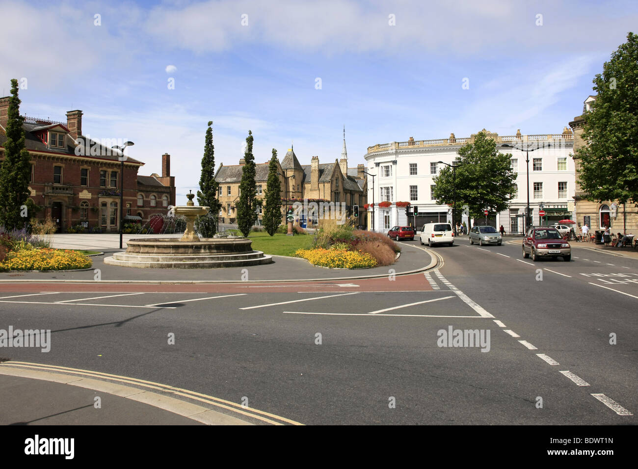 The Town Square in Barnstaple Devon England Stock Photo - Alamy