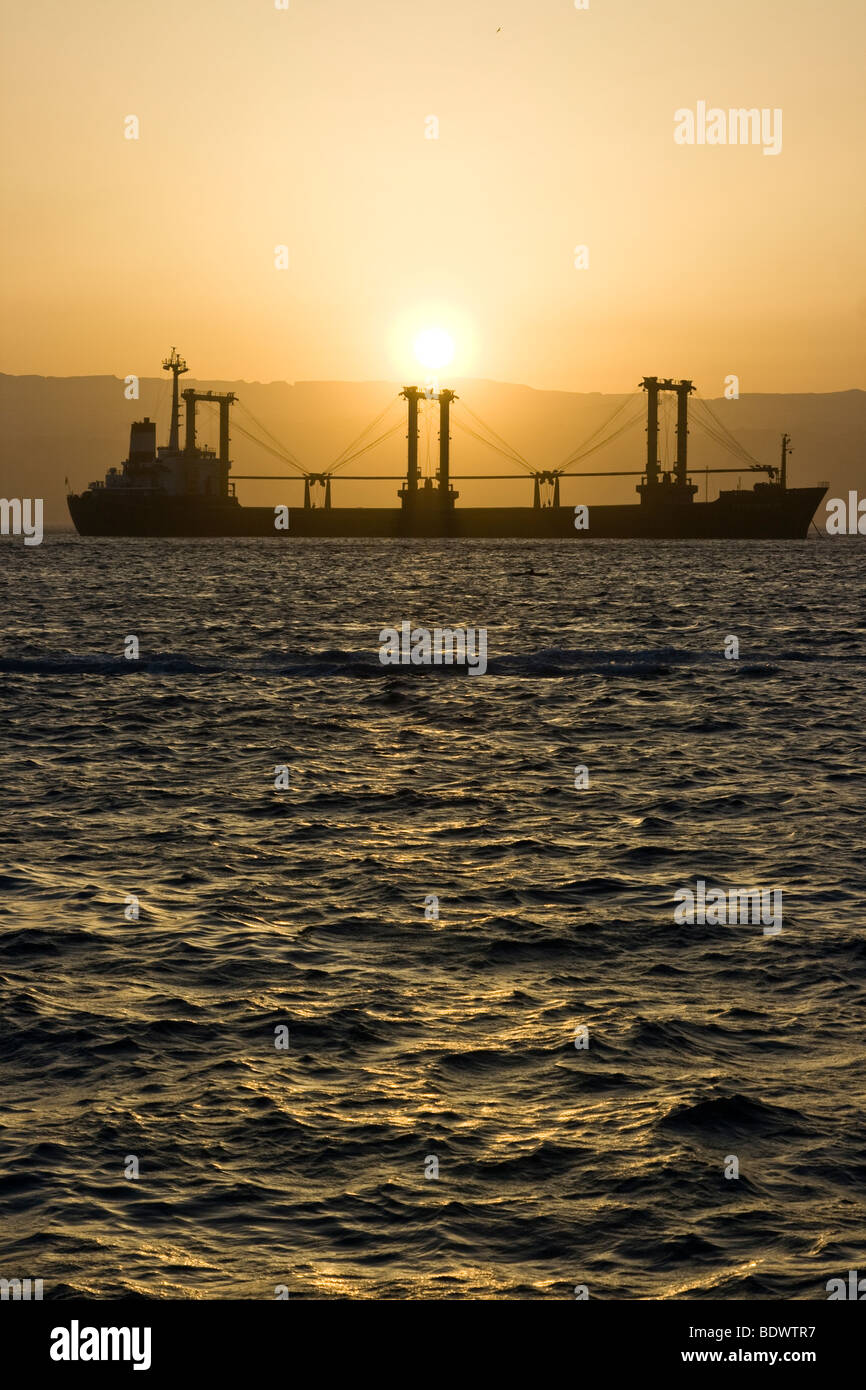 Cargo Ship in the Red Sea Stock Photo - Alamy
