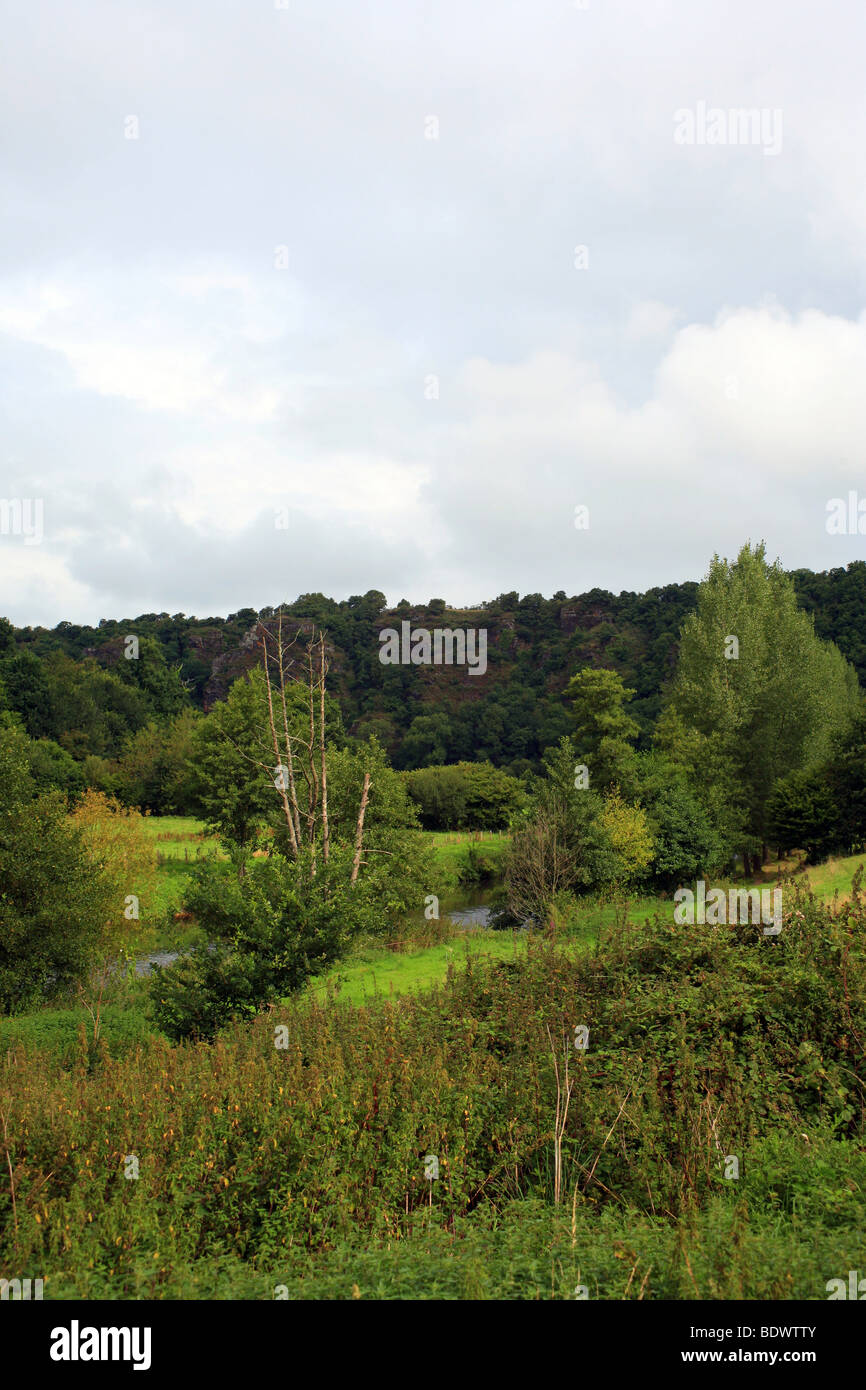 Les Roches de Ham from D396 and river Vire, Conde sur Vire, Vire ...