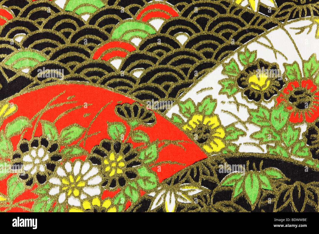 Textile of Japanese style Stock Photo - Alamy