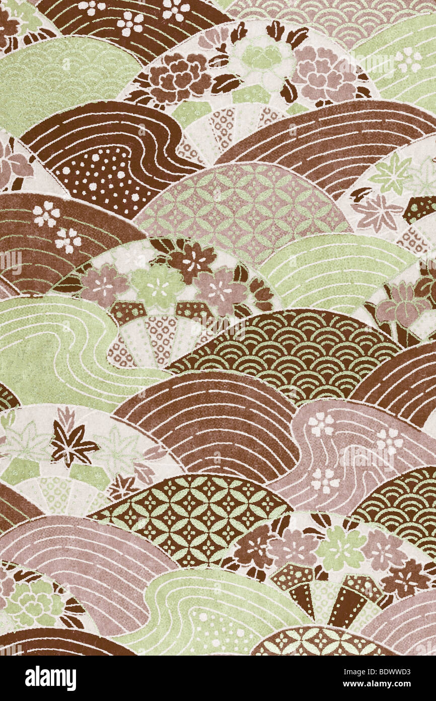 Textile of Japanese style Stock Photo - Alamy