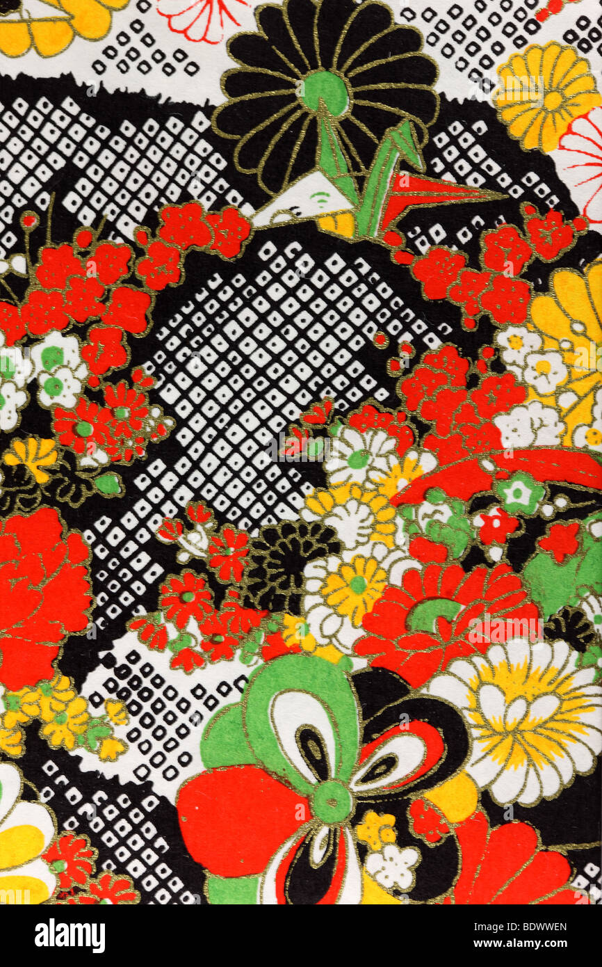 Textile of Japanese style Stock Photo - Alamy