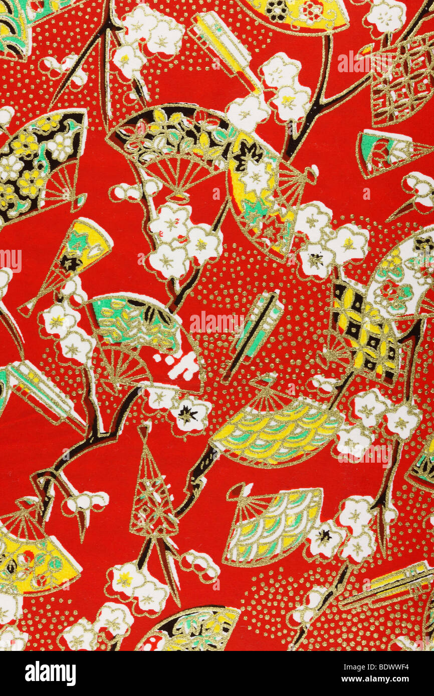 Textile of Japanese style Stock Photo - Alamy