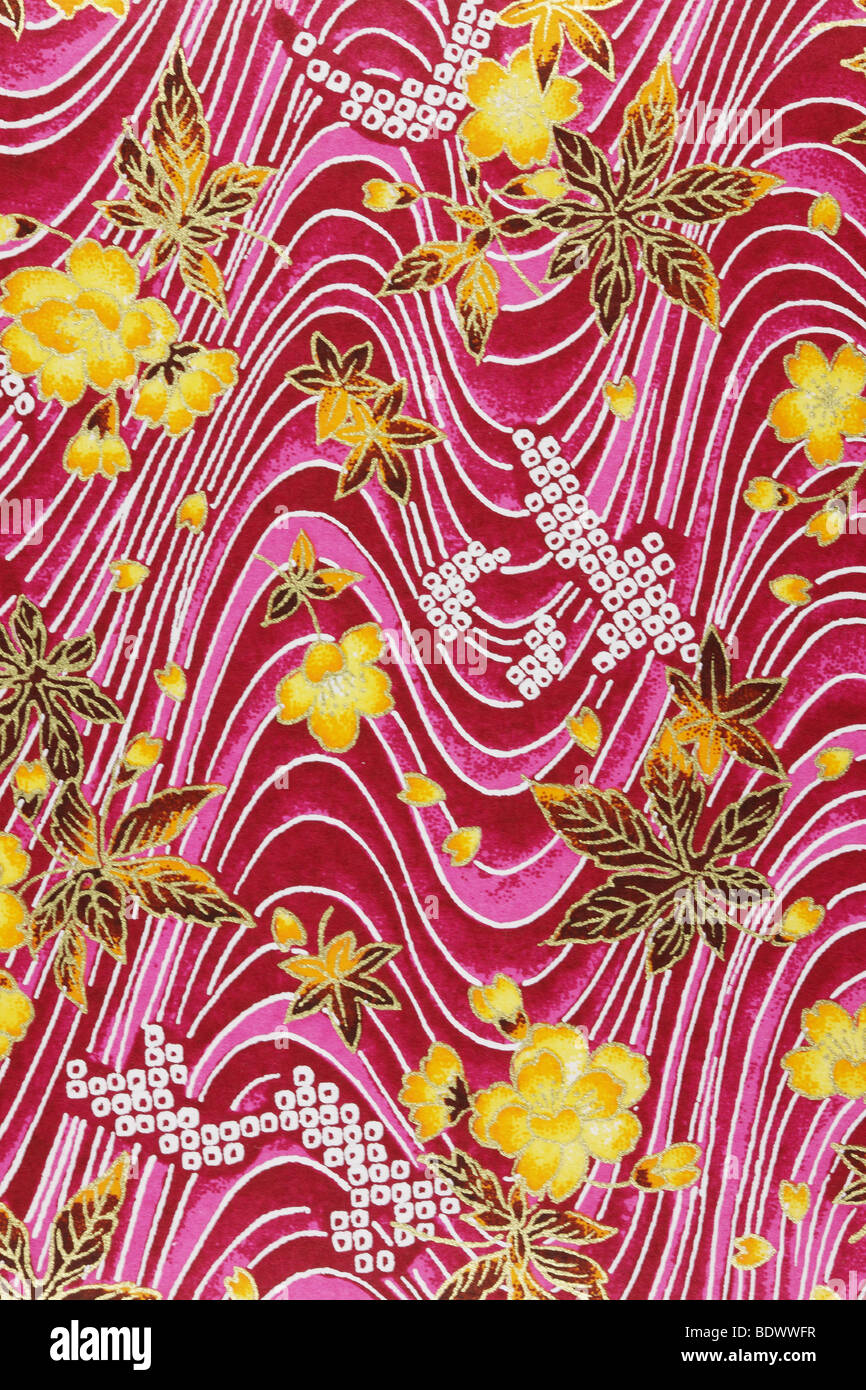 Textile of Japanese style Stock Photo - Alamy