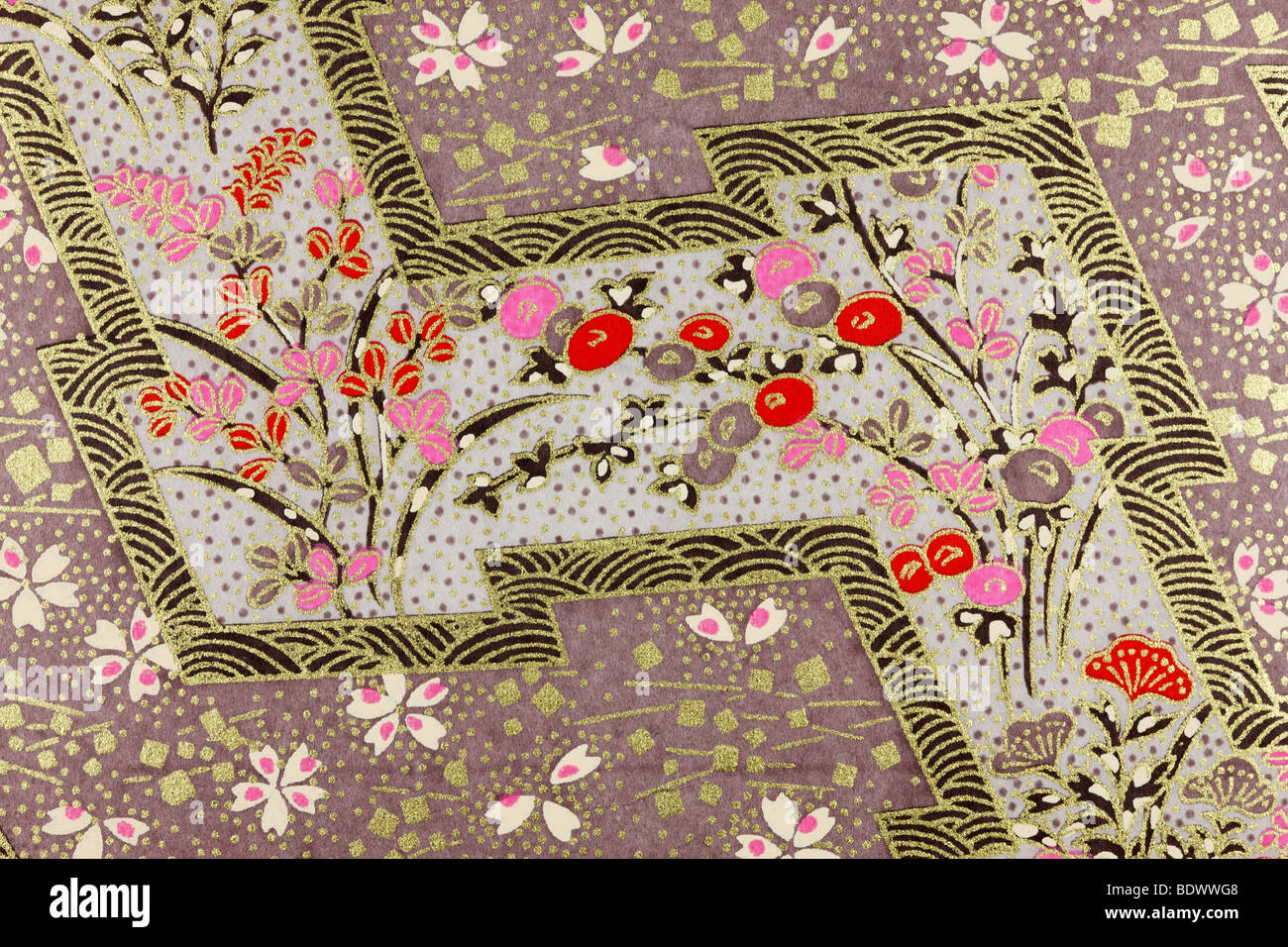 Textile of Japanese style Stock Photo - Alamy