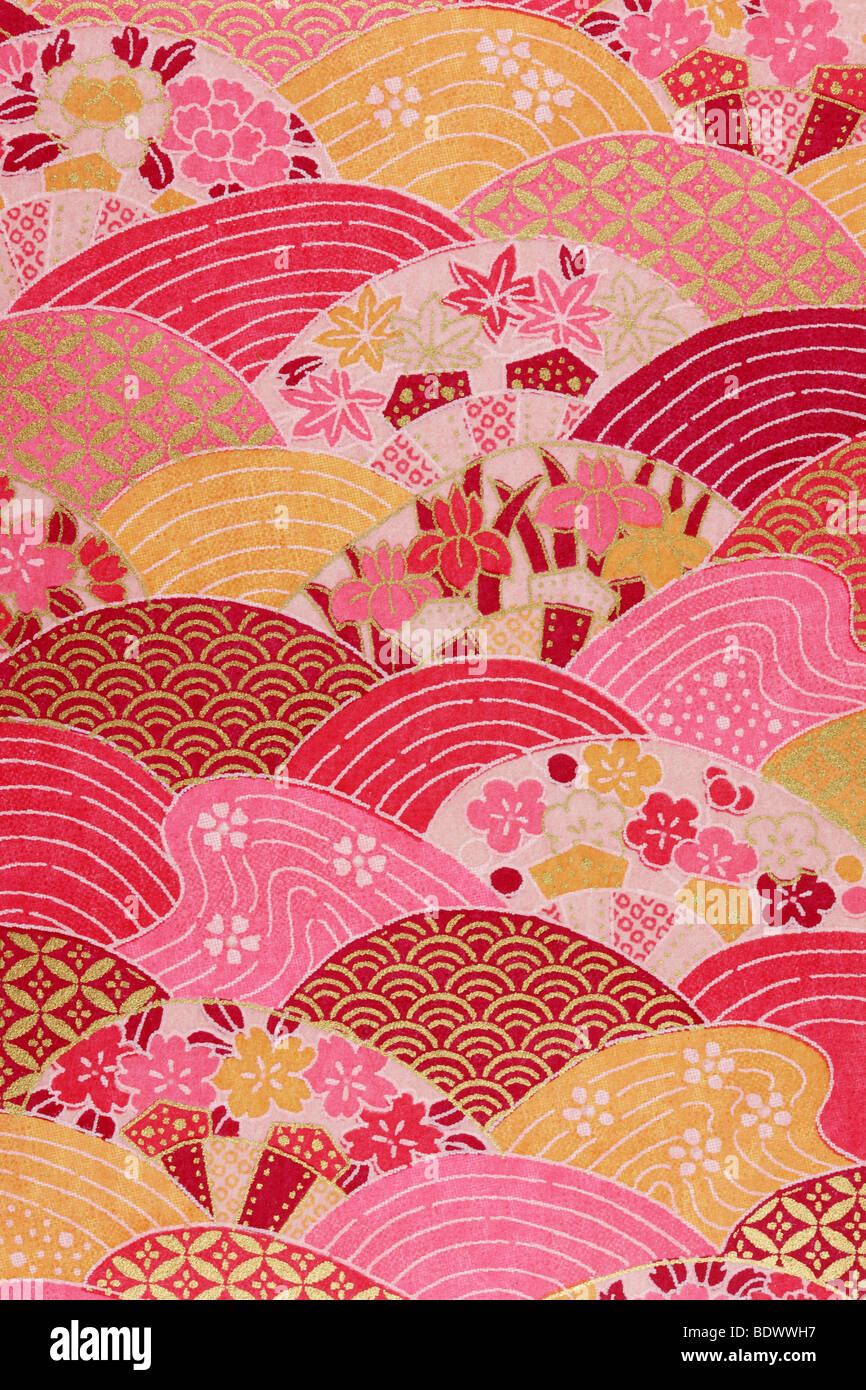Textile of Japanese style Stock Photo - Alamy