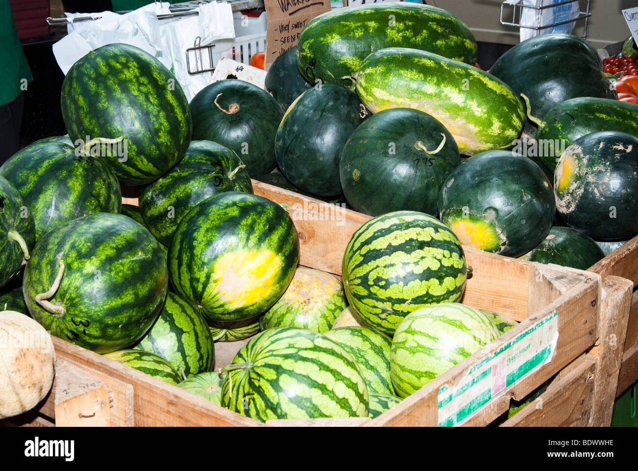 Watermelons in a market hi-res stock photography and images - Alamy
