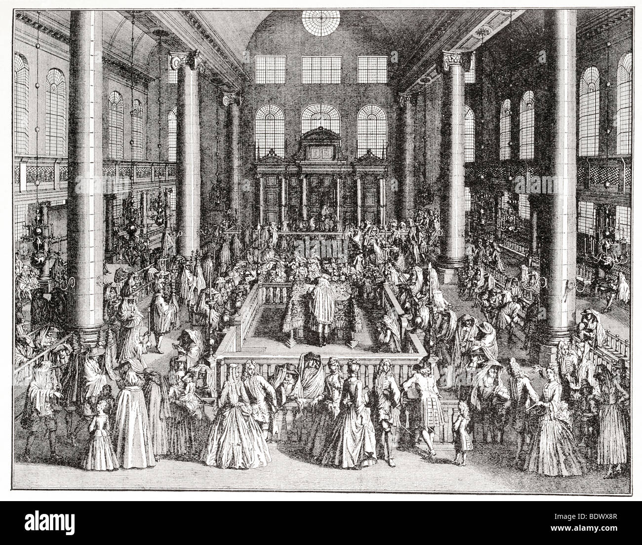 interior of sephardic synagogue at amsterdam Stock Photo - Alamy