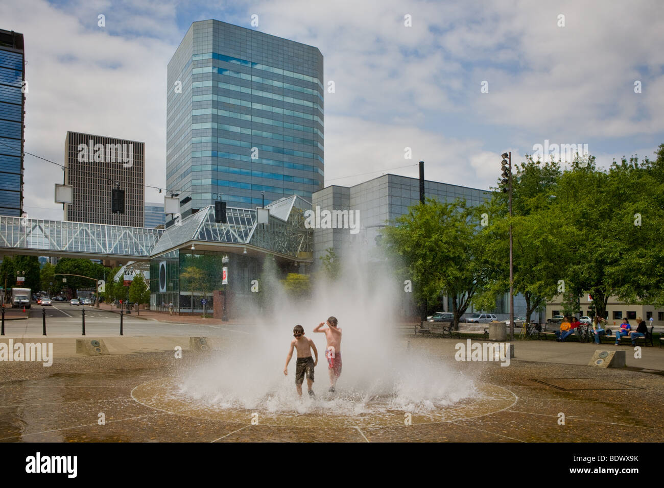 Tom Mccall Waterfront Park Fountain