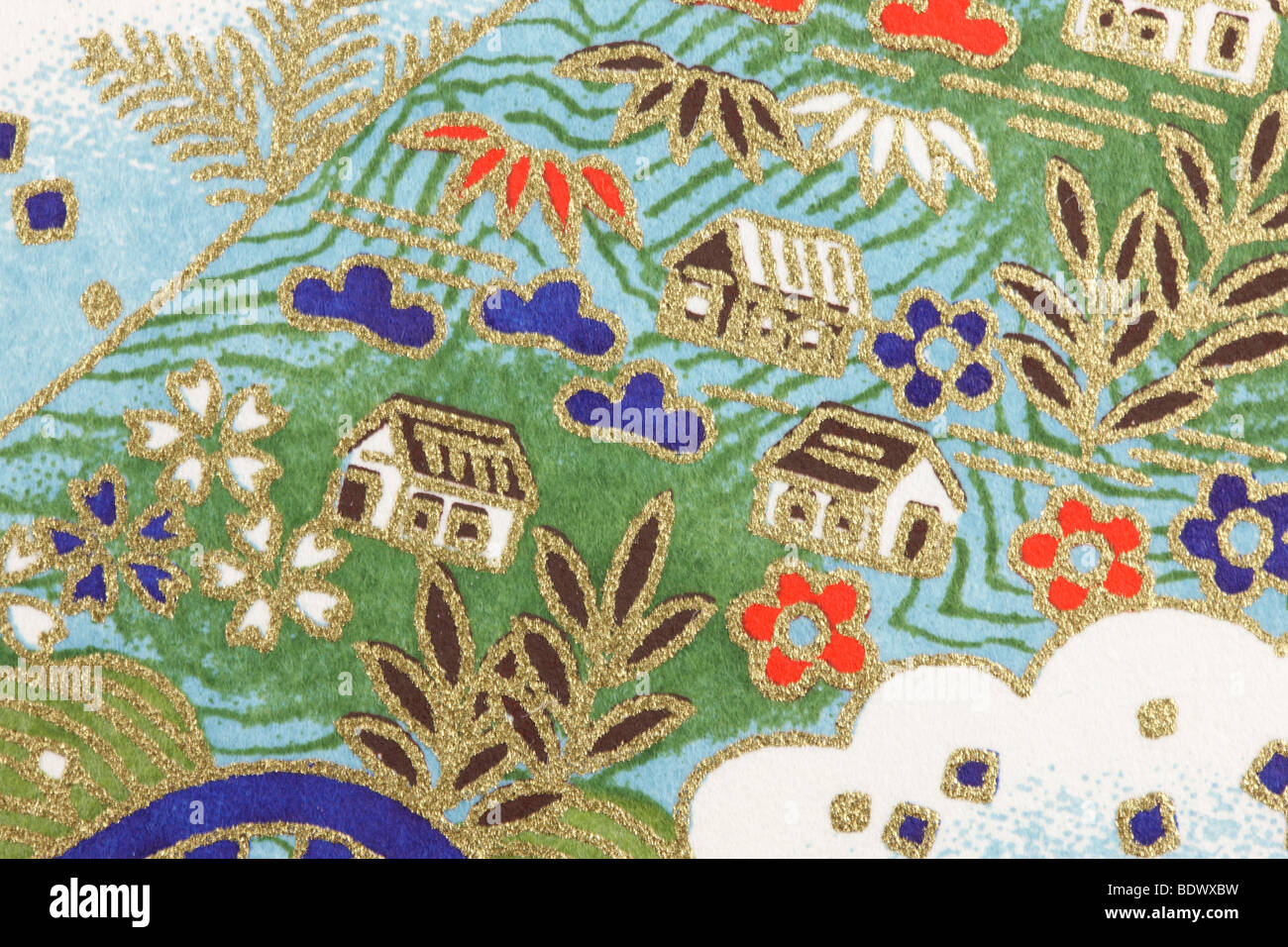 textile of Japanese style Stock Photo - Alamy