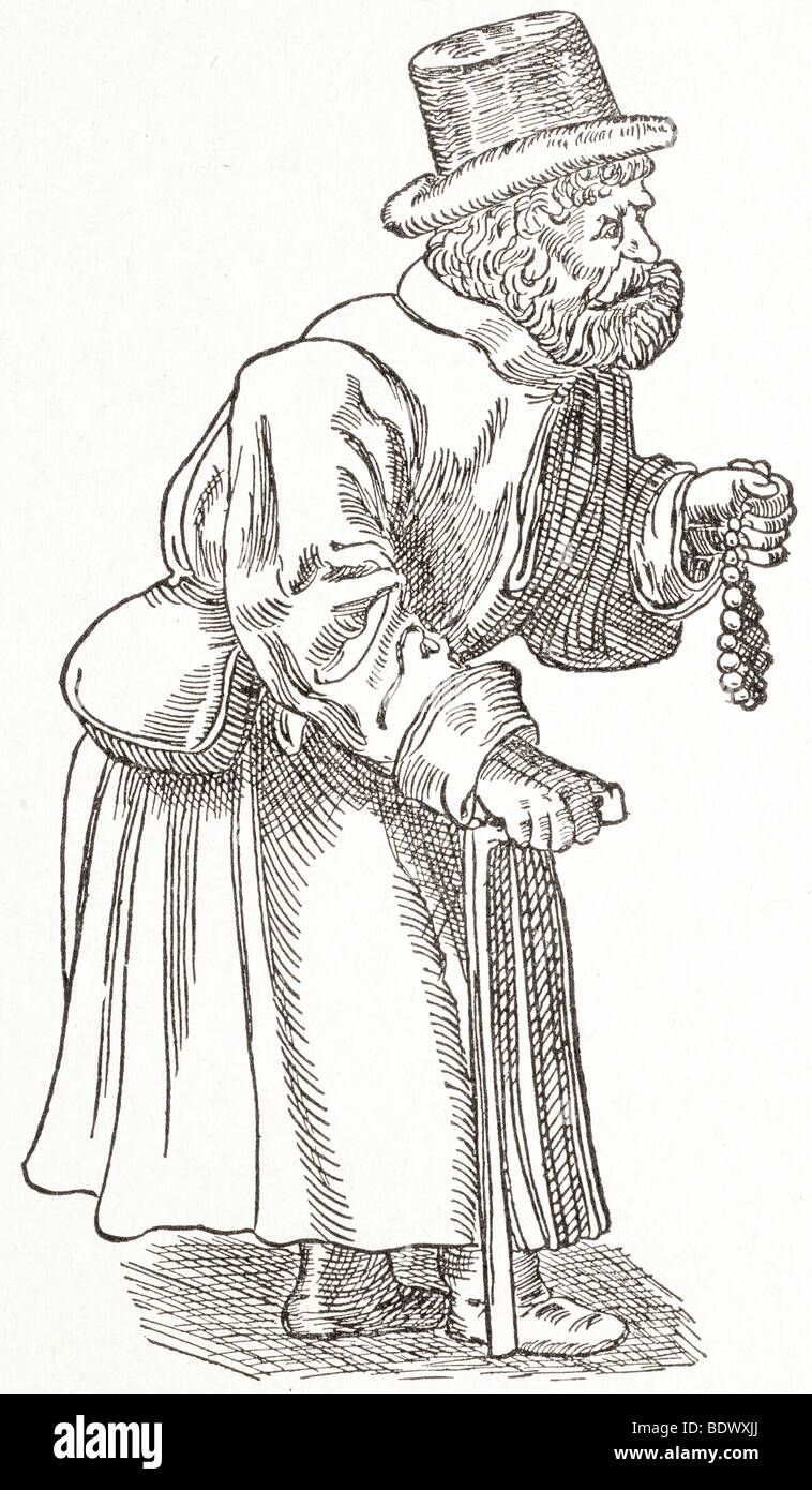 german jew of the early sixteenth century Stock Photo - Alamy