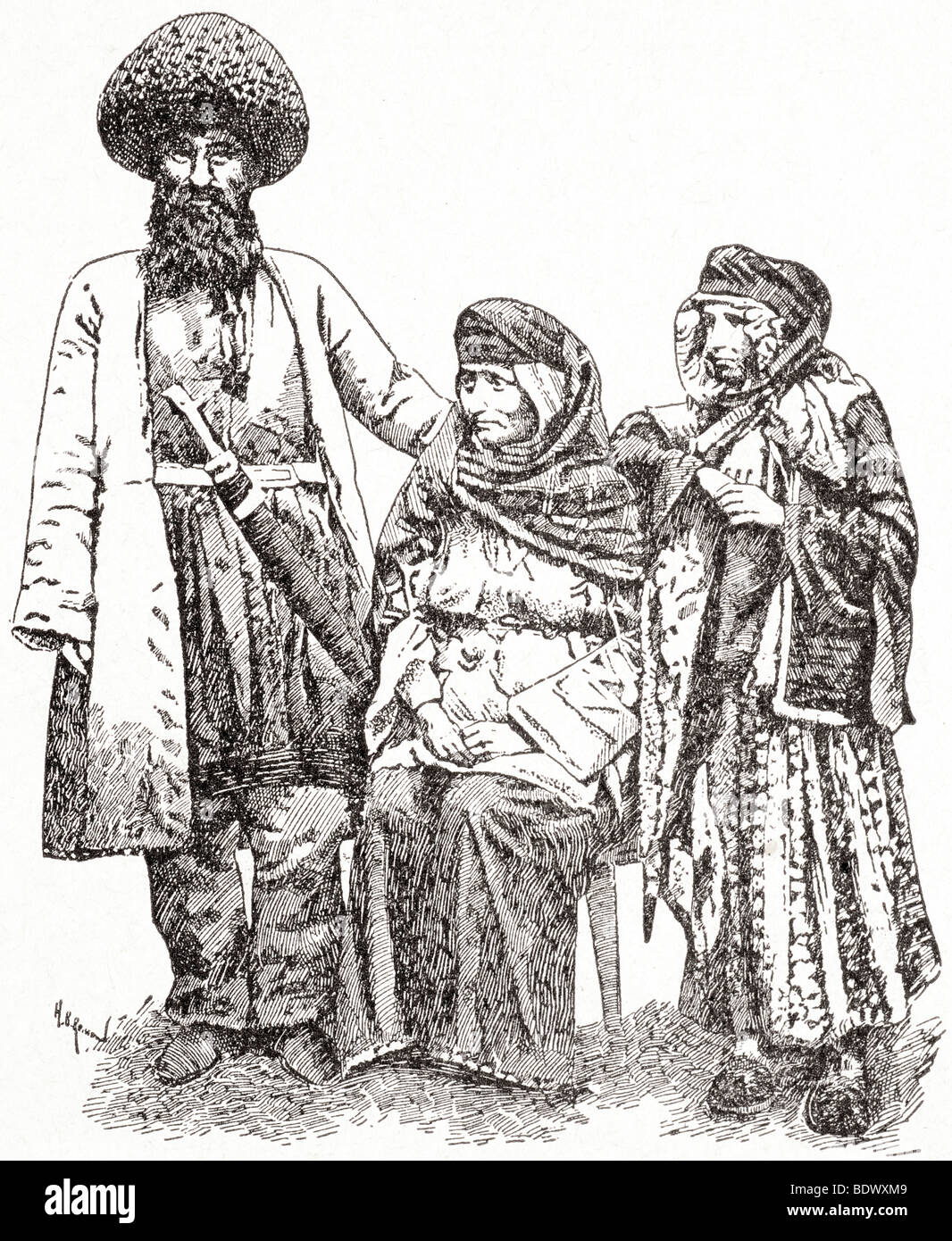 jews of the caucasus in native costume Stock Photo - Alamy