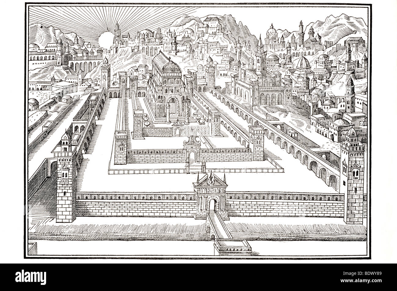 Temple jerusalem drawing hi-res stock photography and images - Alamy
