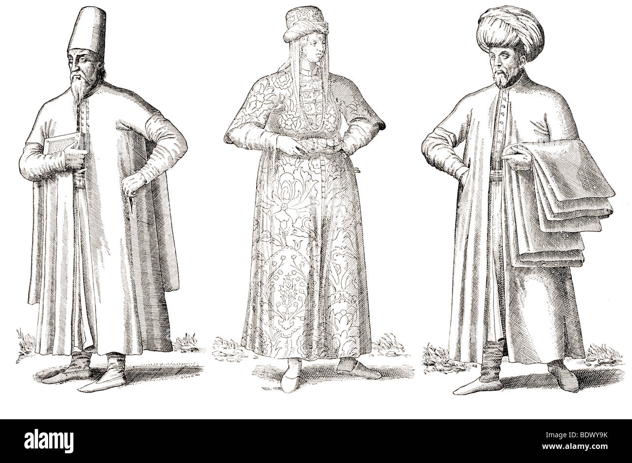 turkish jews of the sixteenth century Stock Photo - Alamy