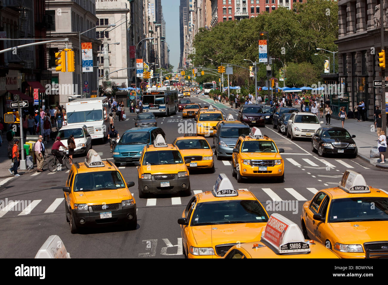 Midday on New York City Streets Stock Photo - Alamy